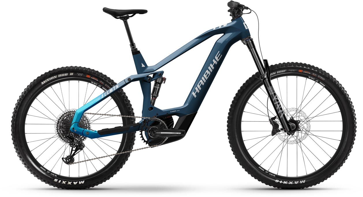 Haibike AllMtn CF 9 Gloss Fade / Blue White 2022 - E-Bike Fully Mountainbike | 44 cm | 45163244