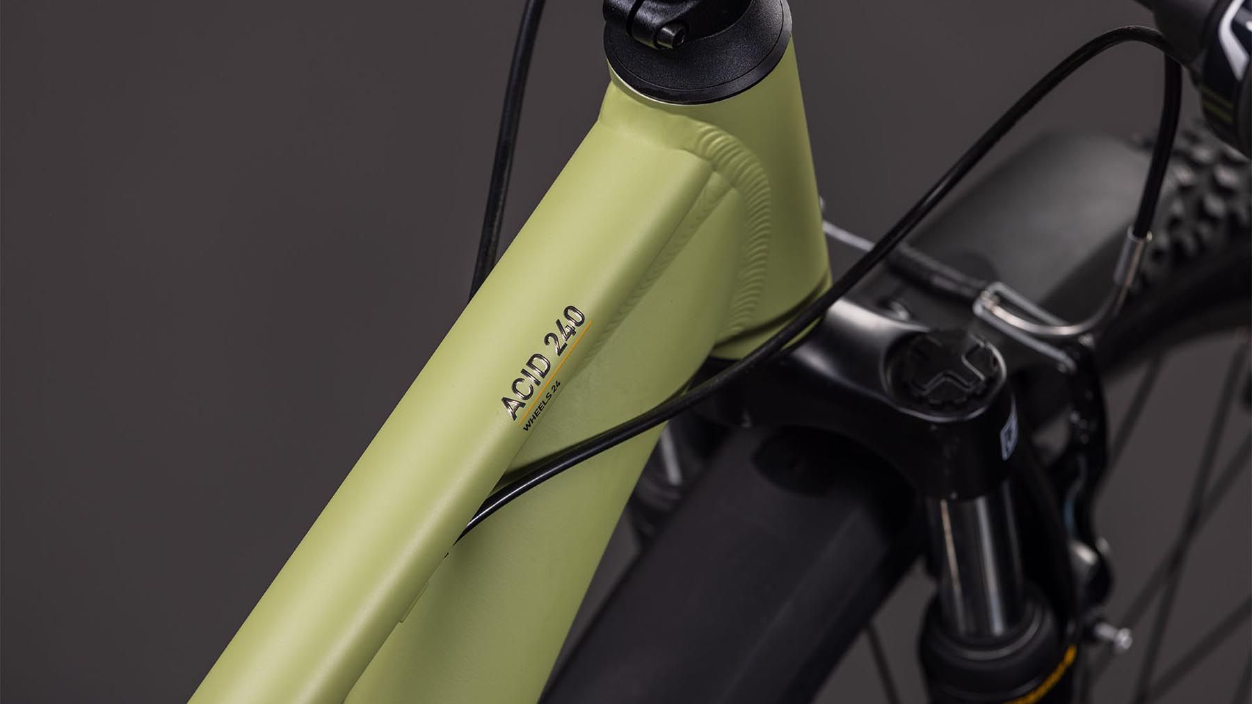 Cube Acid 240 FE lightolive´n´orange bicicleta infantil 24 pulgadas